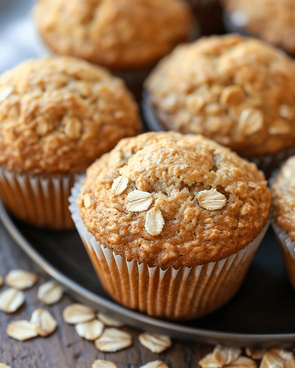 Maple Brown Sugar Oatmeal Muffins | Ella Dishes