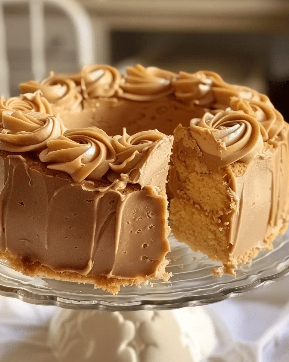 Baptist Pound Cake with Caramel Frosting | Ella Dishes