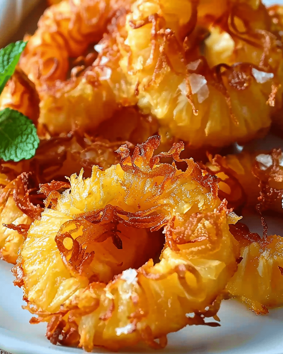 Fried Pineapple Rings – Tropical Snack Recipe | Ella Dishes