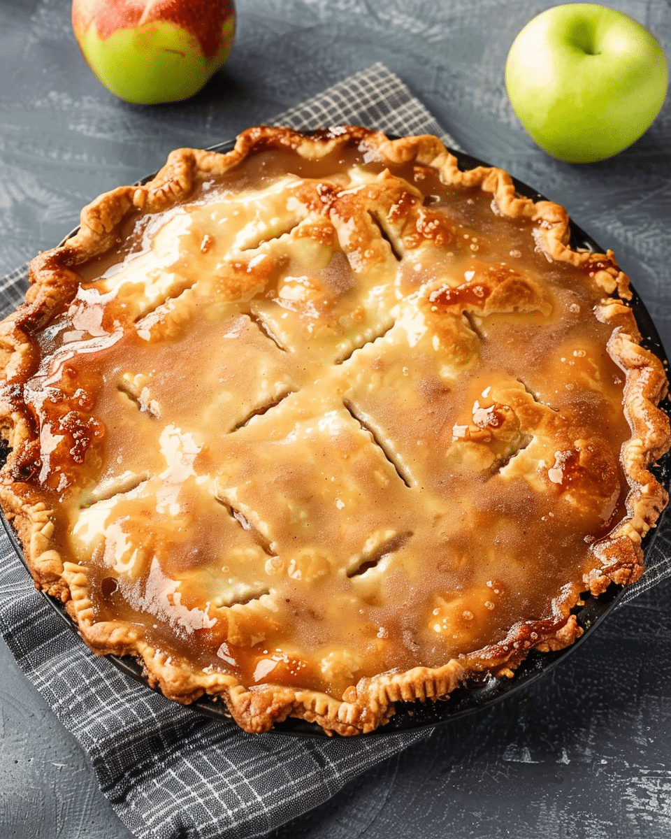 Mom's Flat Apple Pie | Ella Dishes