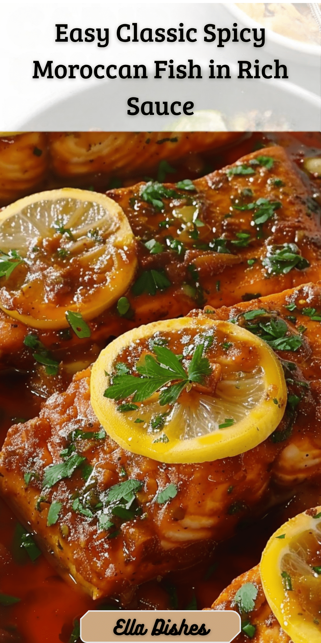 Classic Spicy Moroccan Fish in Rich Sauce | Ella Dishes
