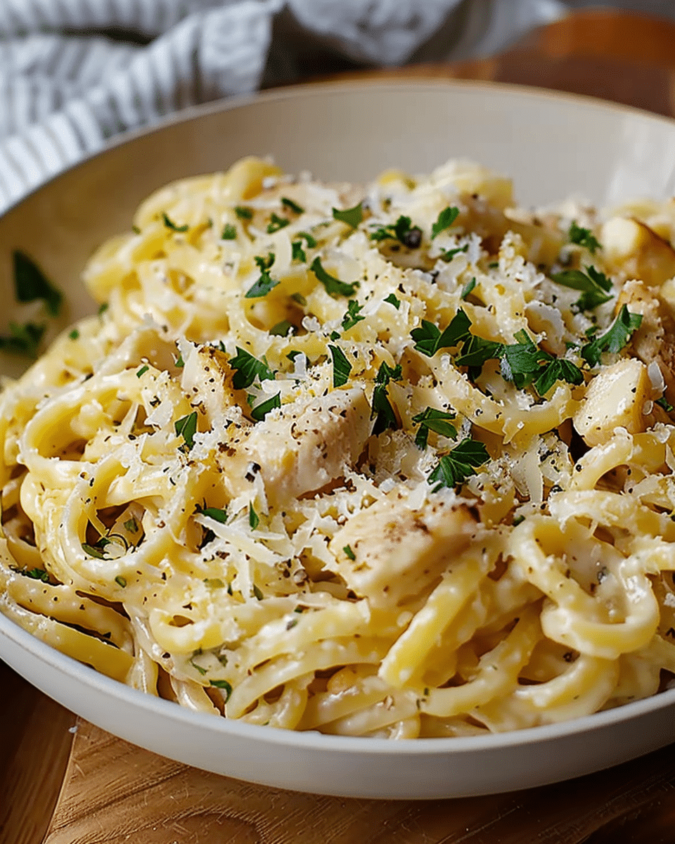 Creamy Garlic Parmesan Pasta | Ella Dishes