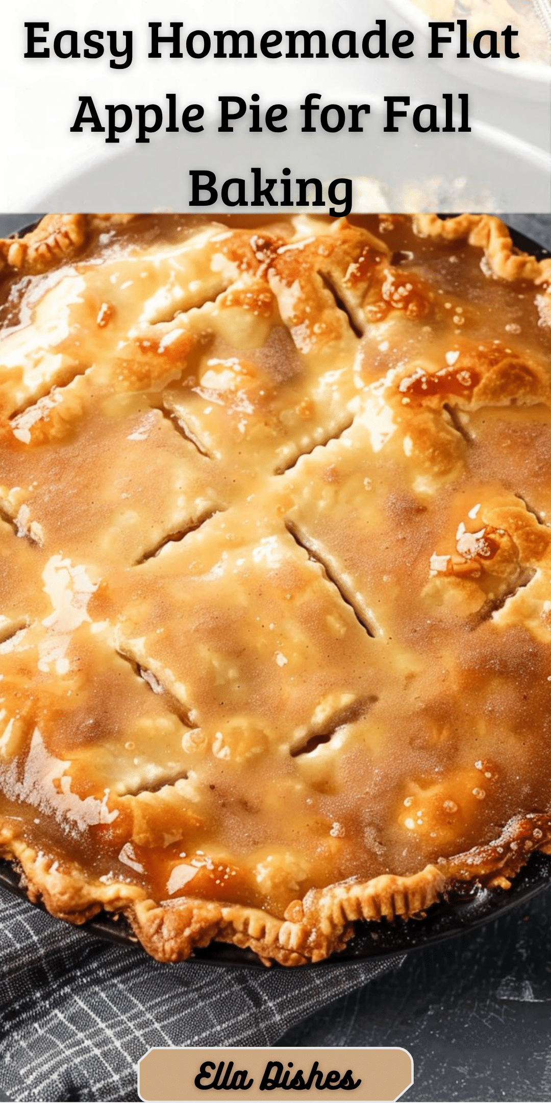 Mom's Flat Apple Pie | Ella Dishes