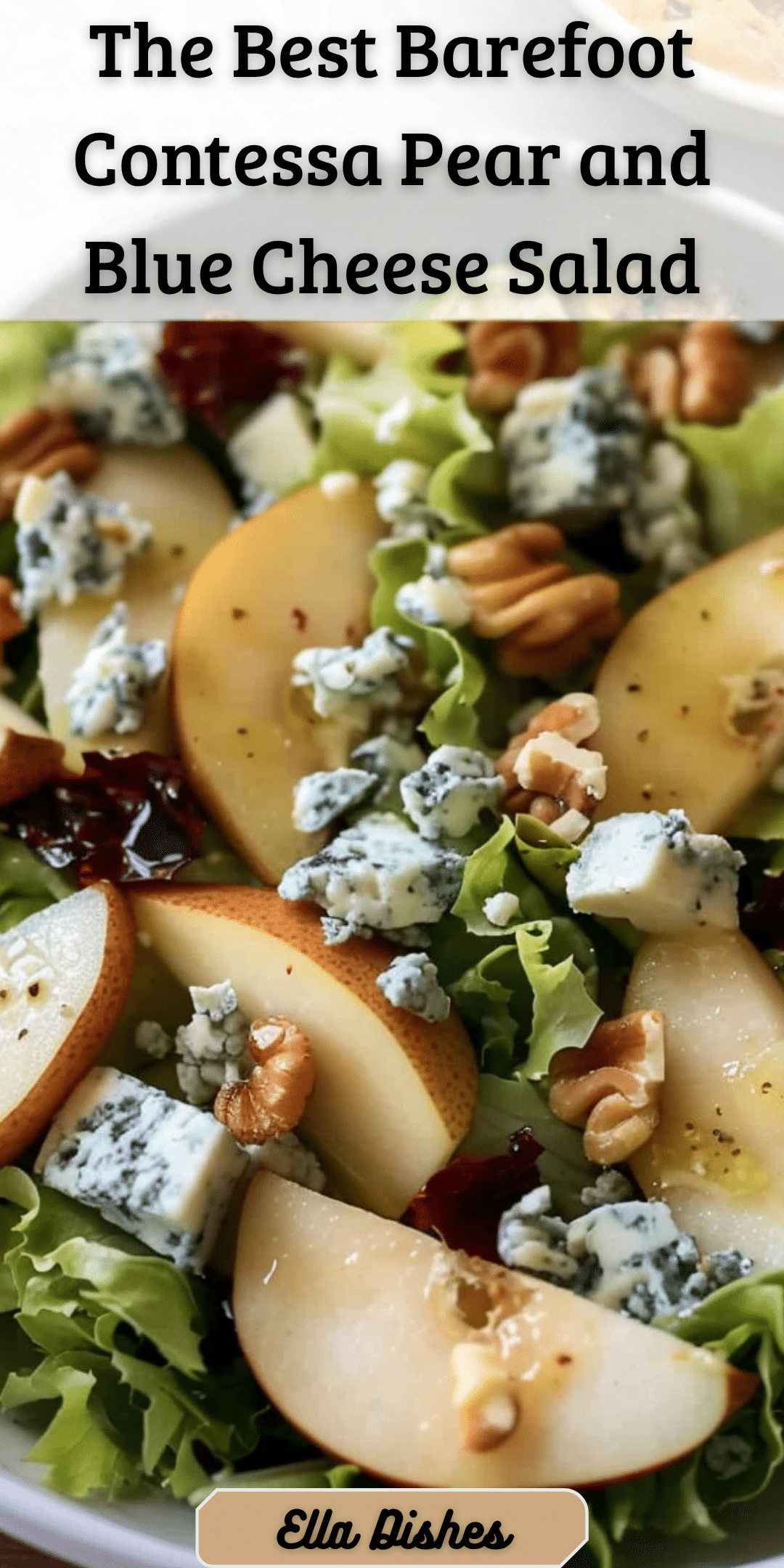 Barefoot Contessa Pear and Blue Cheese Salad | Ella Dishes