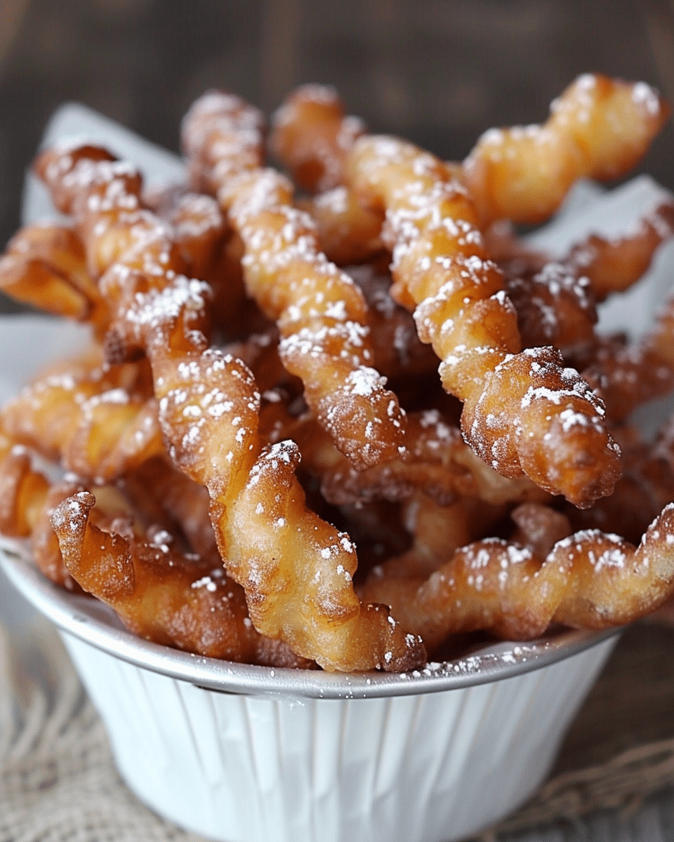 Funnel Cake Fries! Just Like the Carnival Classic! | Ella Dishes