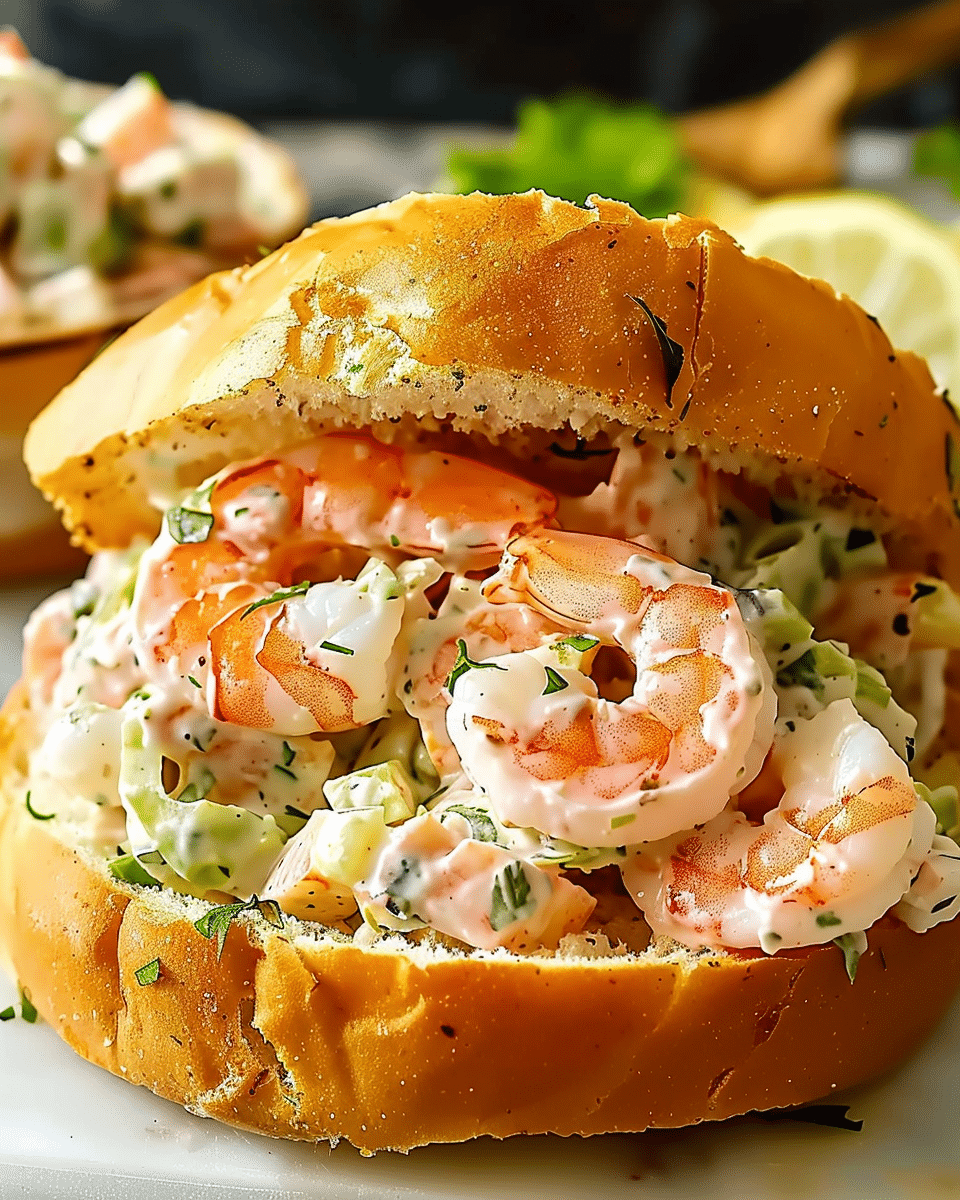 Shrimp Salad Sandwich Delight | Ella Dishes