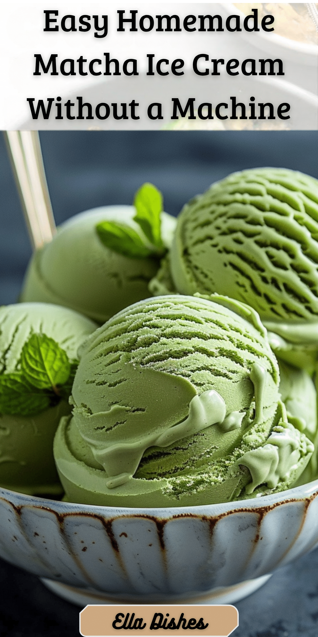 Matcha Ice Cream Recipe | Ella Dishes