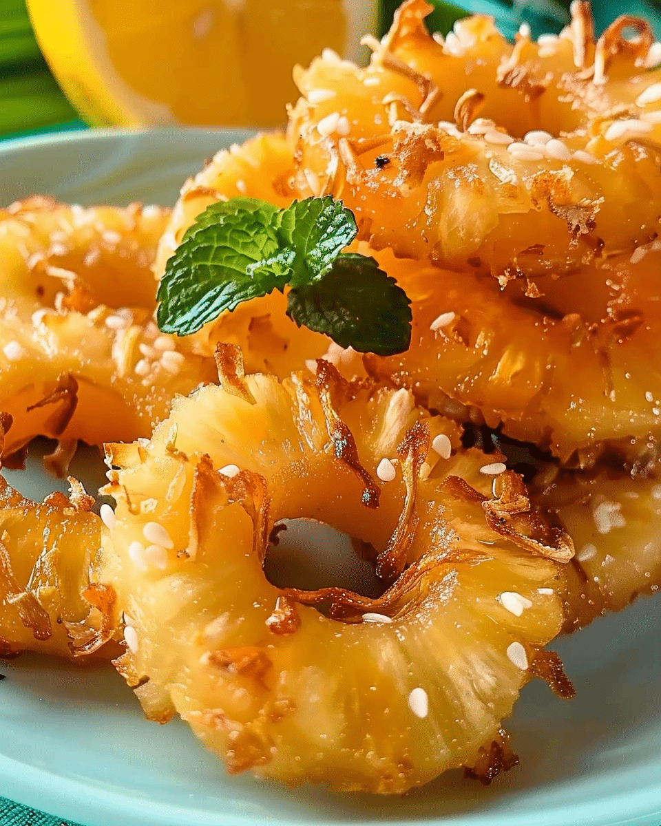 Best Fried Pineapple Rings – Tropical Snack Recipe | Ella Dishes