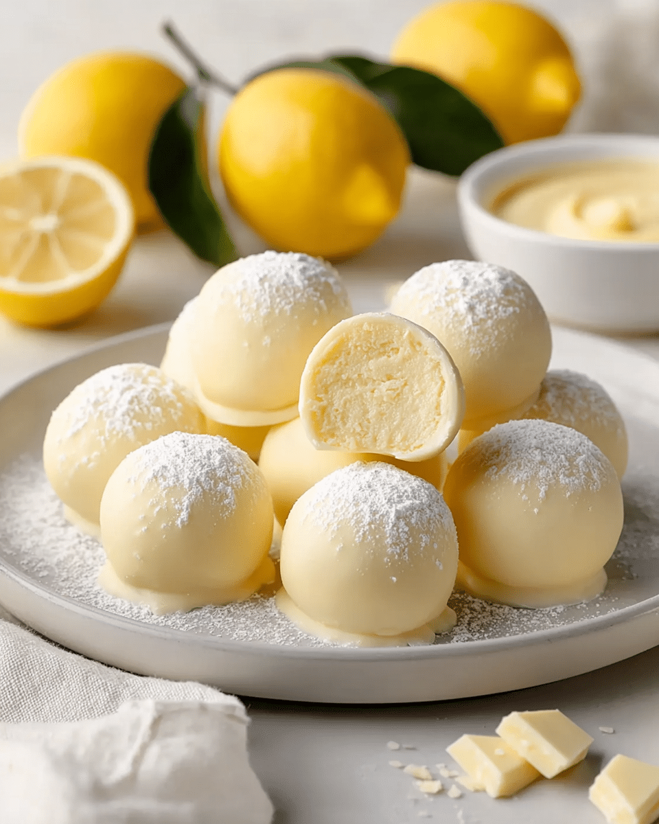 Creamy Lemon Truffles: Luxurious Citrus Delight Recipe