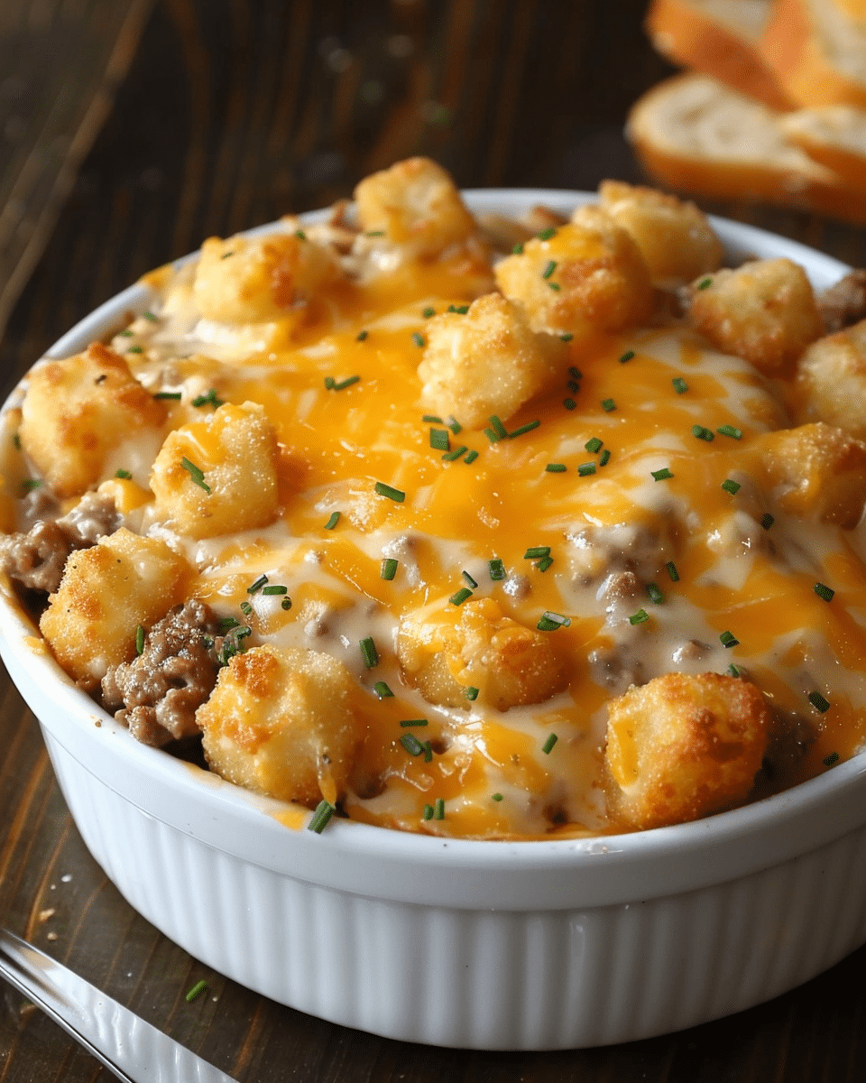 Classic Tater Tot Casserole | Ella Dishes