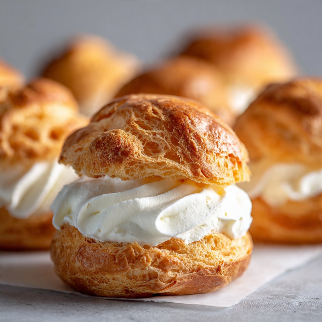 Cream Puffs with Chantilly Cream | Ella Dishes