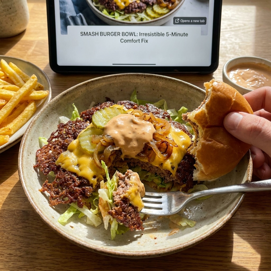 Smash Burger Bowl: Irresistible 5-Minute Comfort Fix | Ella Dishes