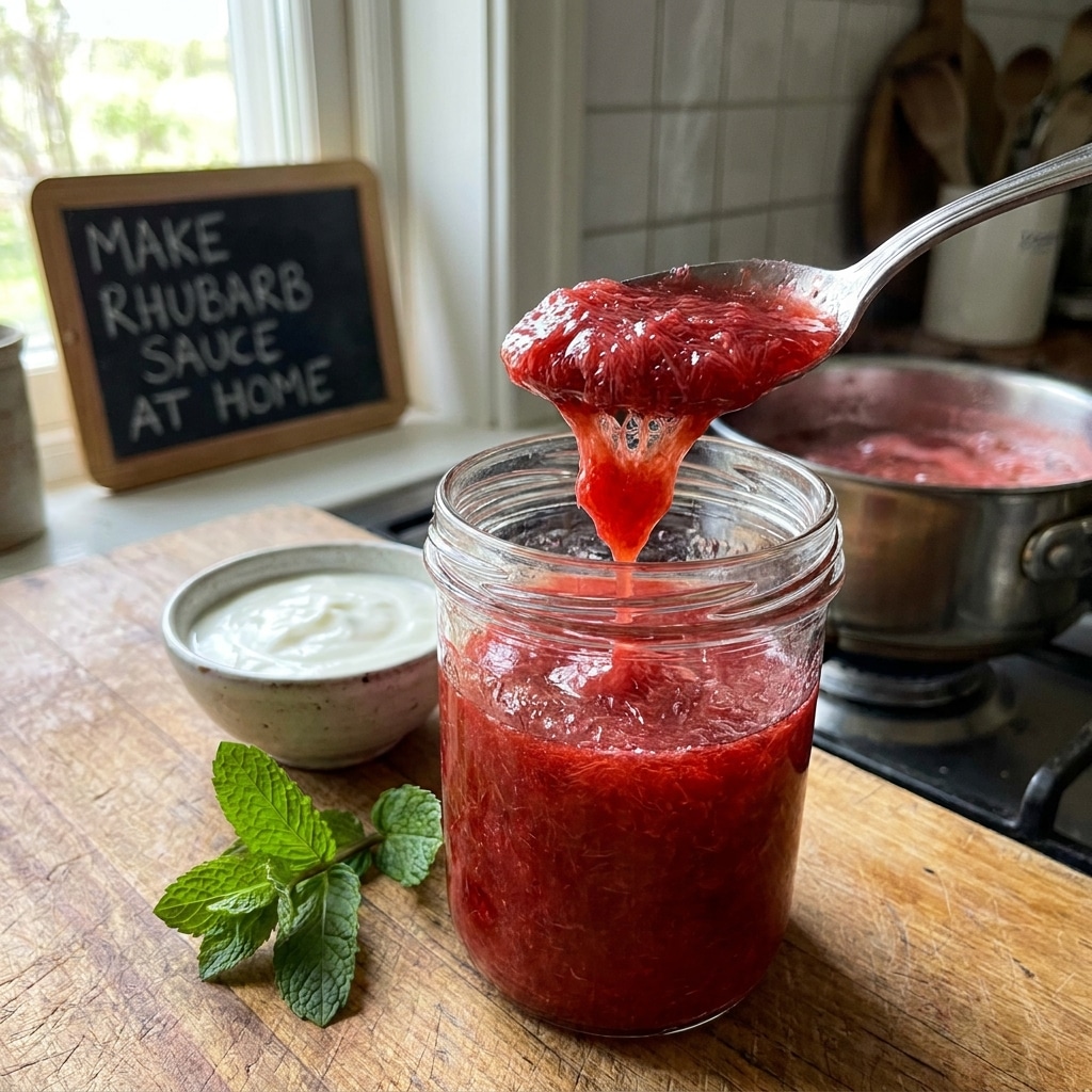 Make Rhubarb Sauce at Home | Ella Dishes